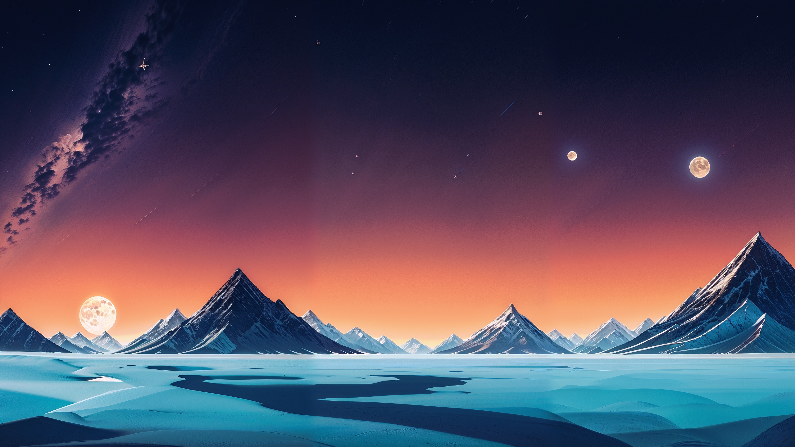Fantasy mountain wallpaper - KDE Store