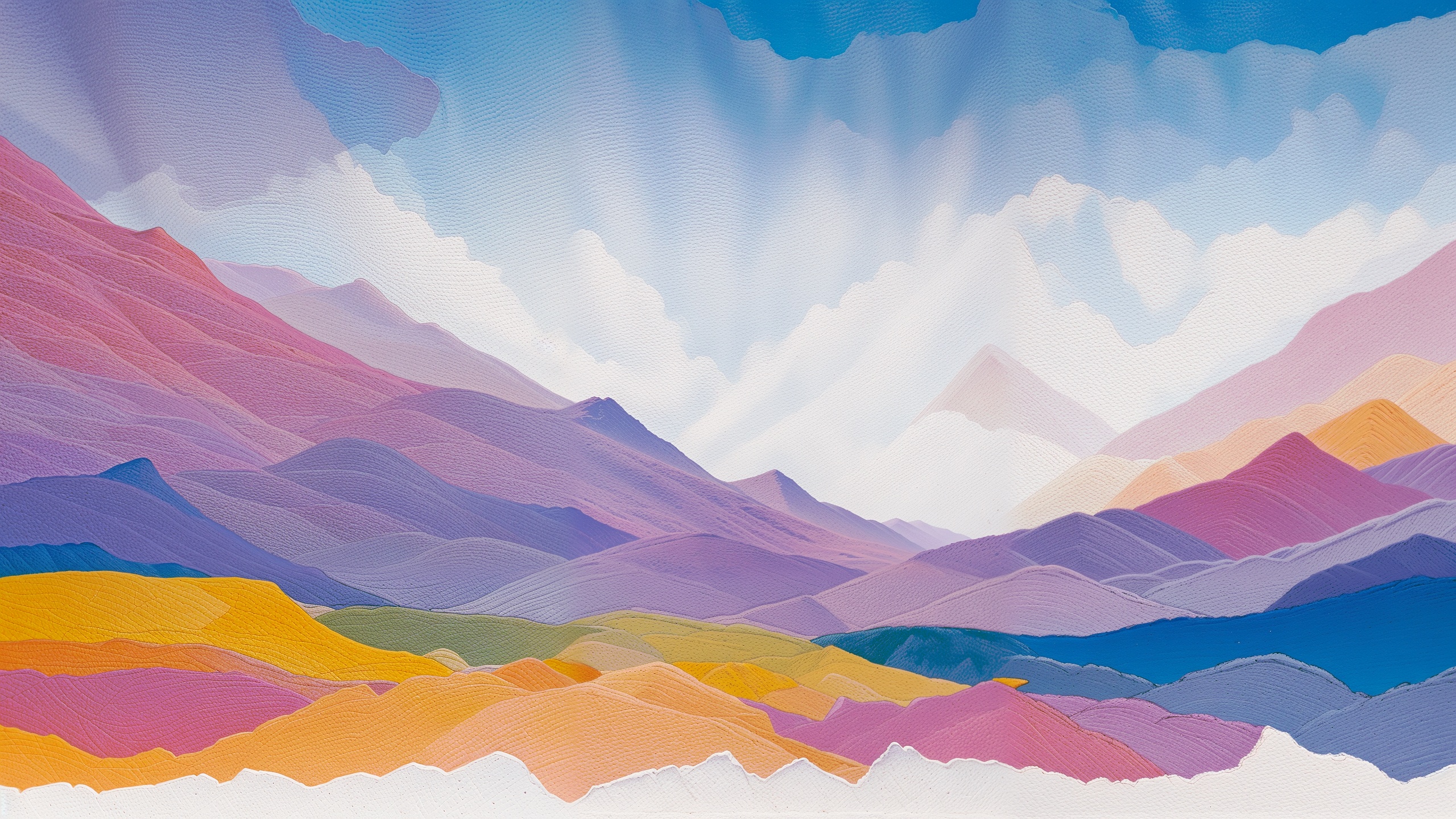 Abstract watercolor landscape - KDE Store