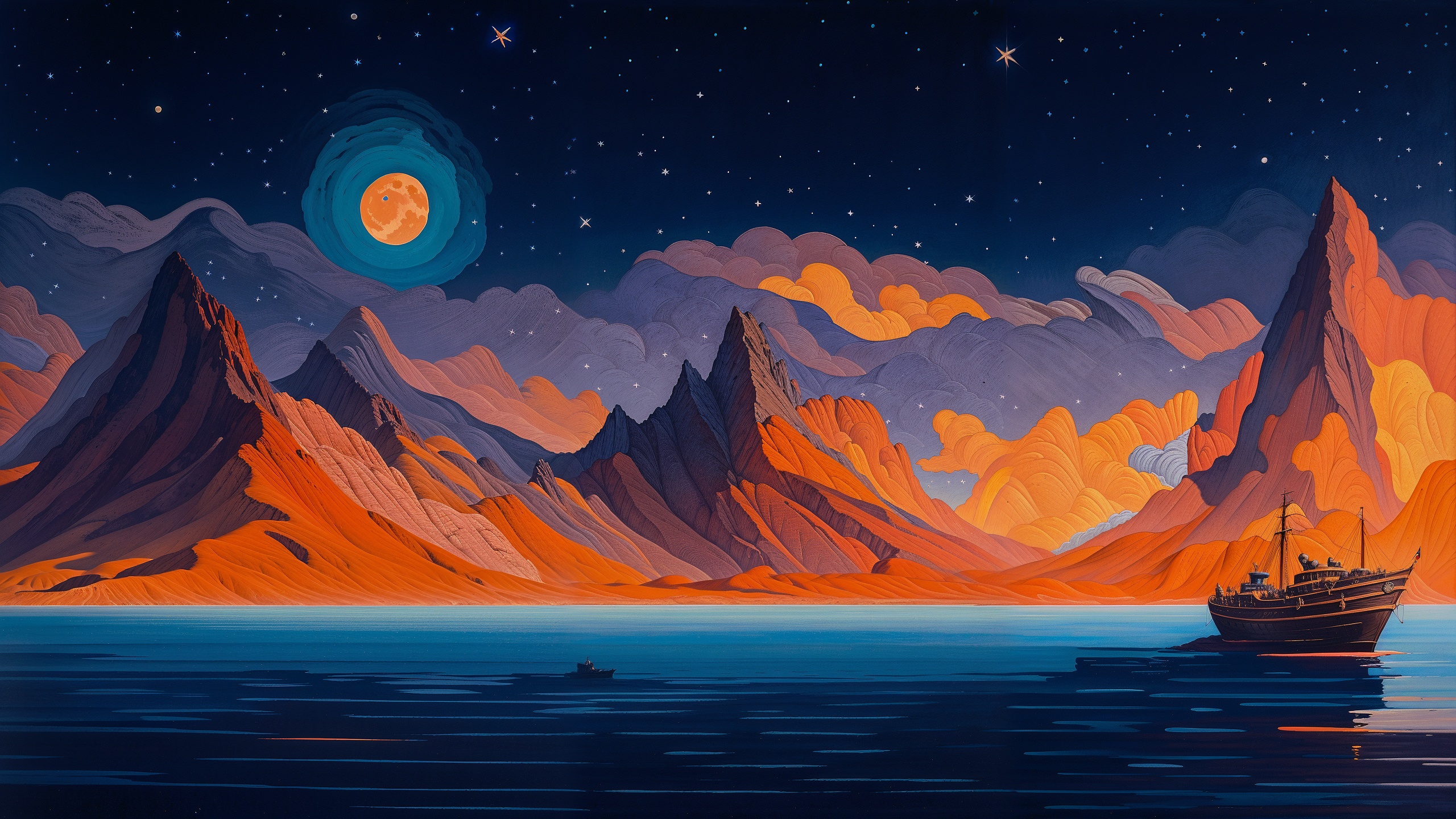 Fantasy sea boat wallpaper - addons.videolan.org