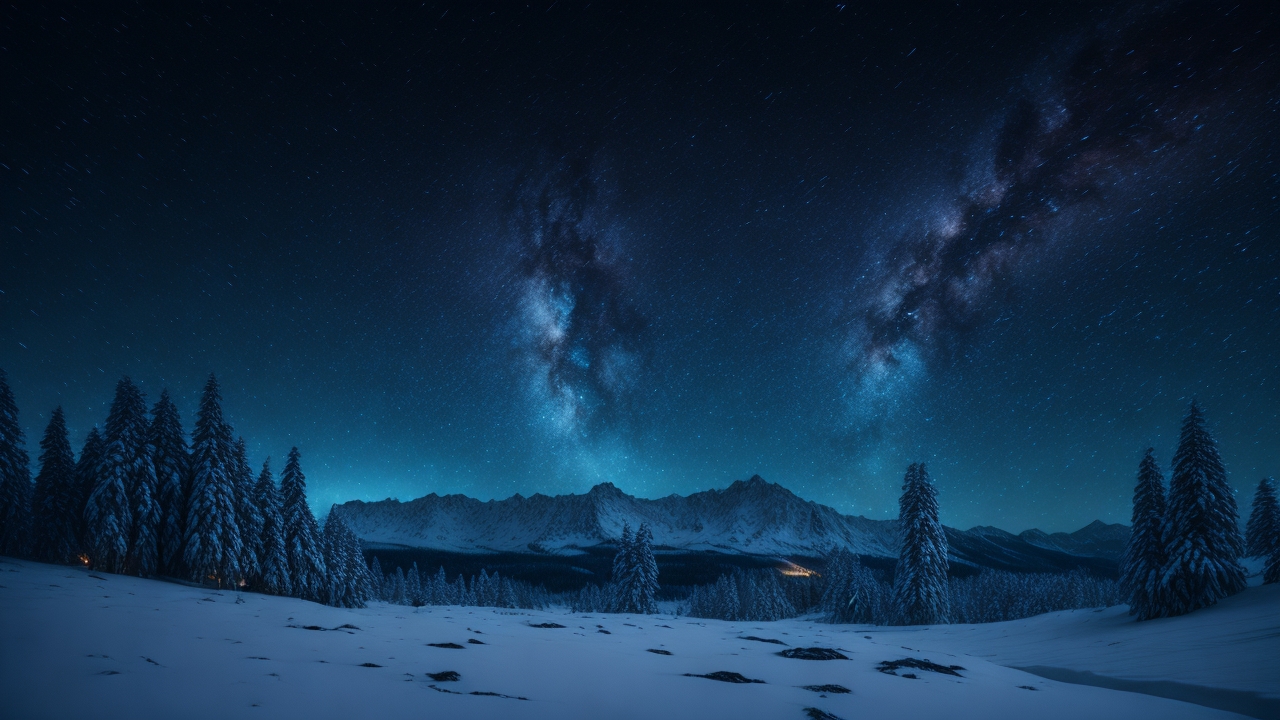 Winter forest wallpaper - KDE Store