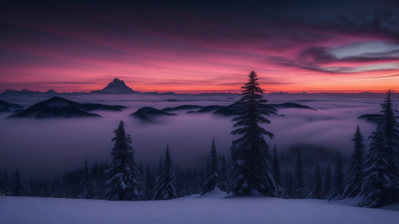 Winter forest wallpaper - KDE Store