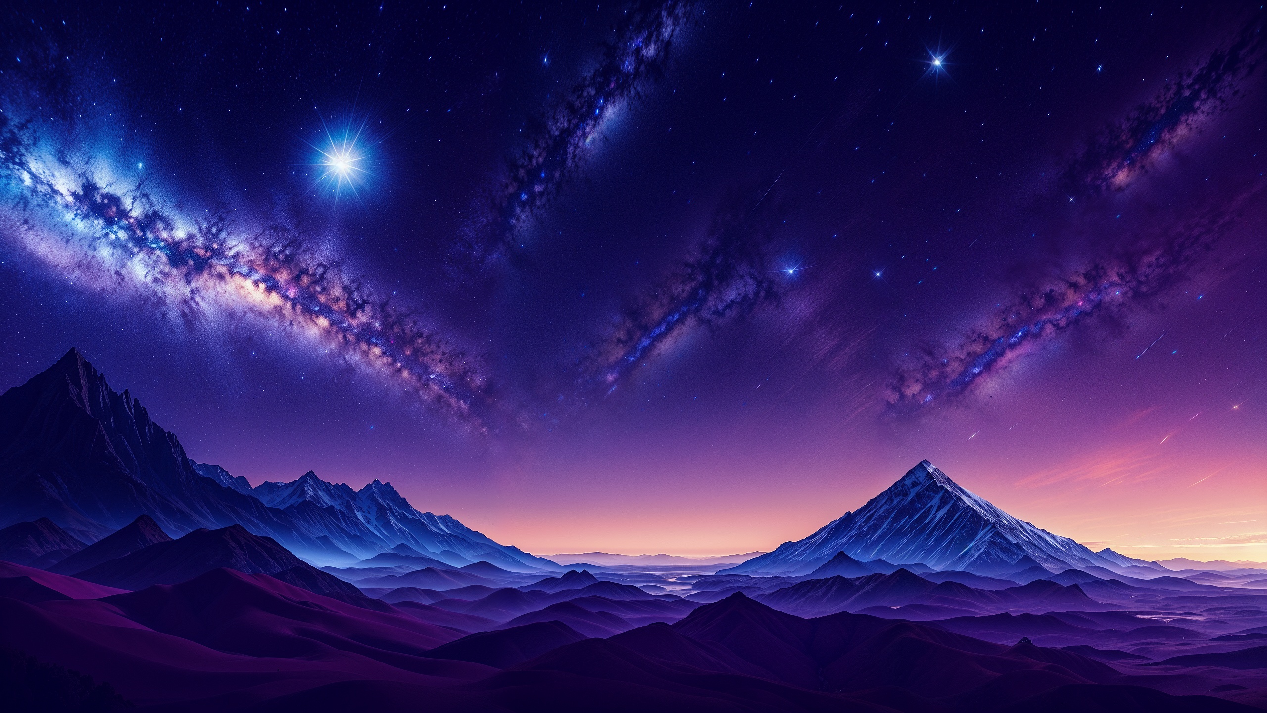 Fantasy mountain wallpaper - KDE Store