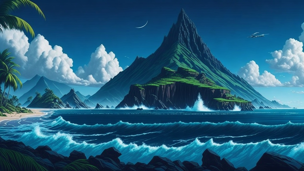 Digital sea wallpaper - KDE Store
