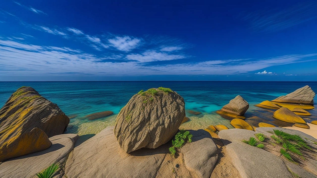 Sea rock wallpaper - KDE Store