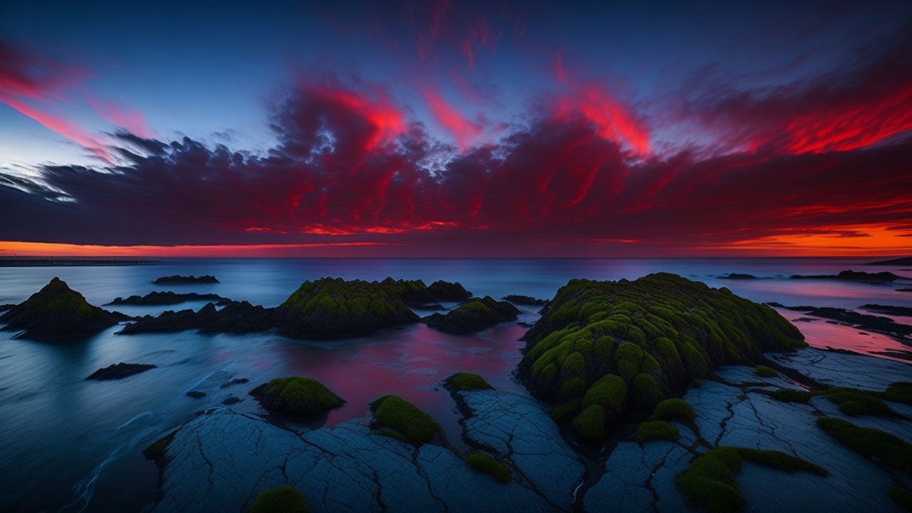Evening sea wallpaper - KDE Store