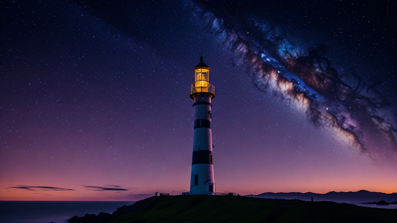 Colorful lighthouse Wallpaper - KDE Store