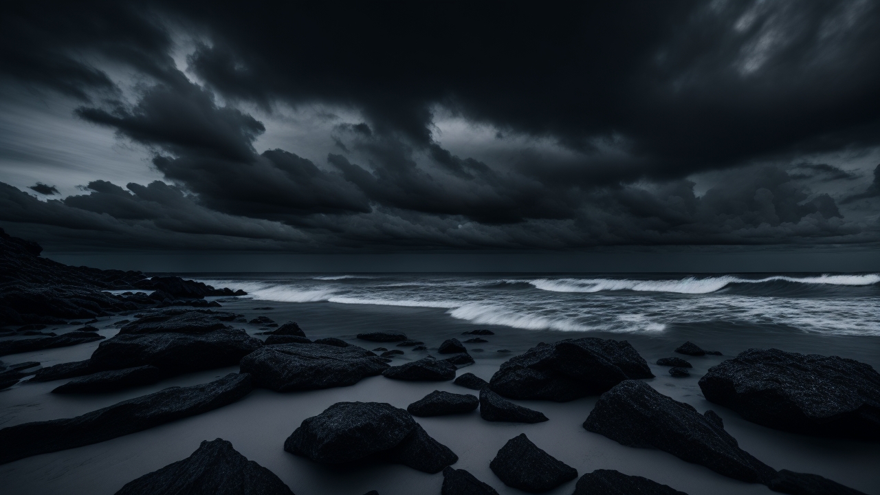 Dark sea wave wallpaper - KDE Store
