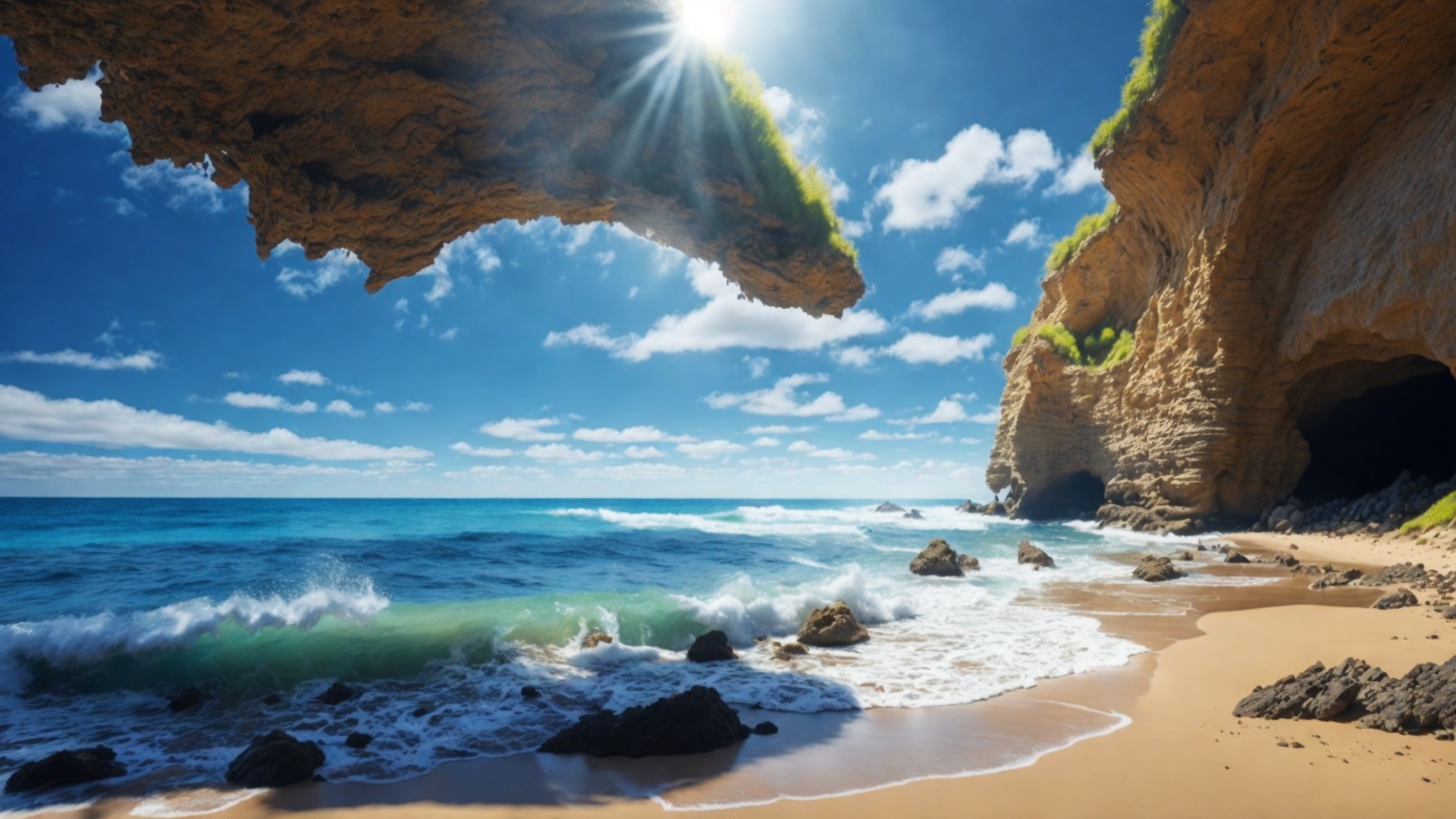 Sea cave wallpaper - KDE Store