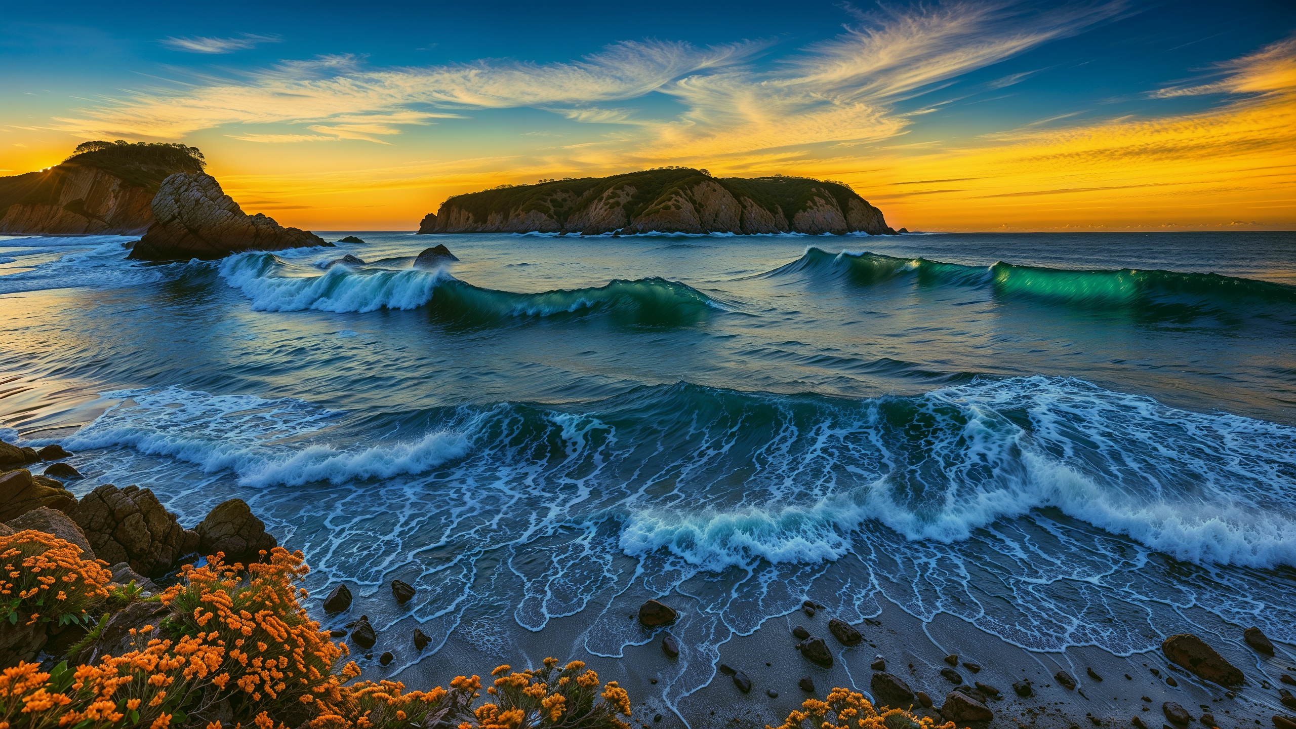 Evening sea wallpaper - addons.videolan.org