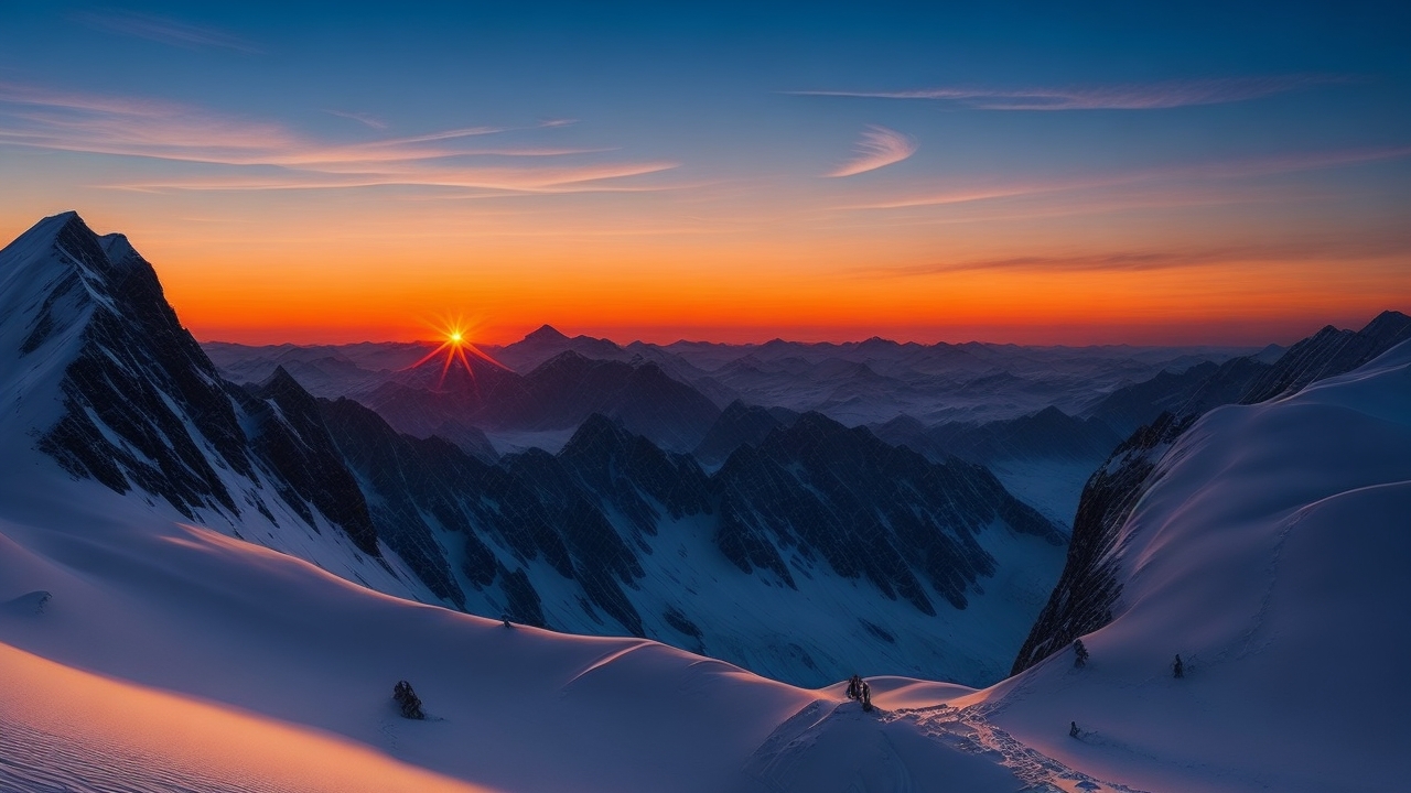 Winter mountain wallpaper - KDE Store