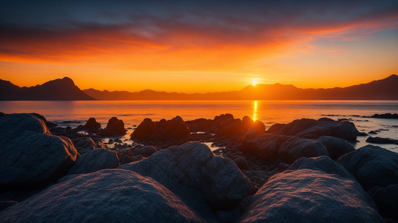 Evening sea view - KDE Store