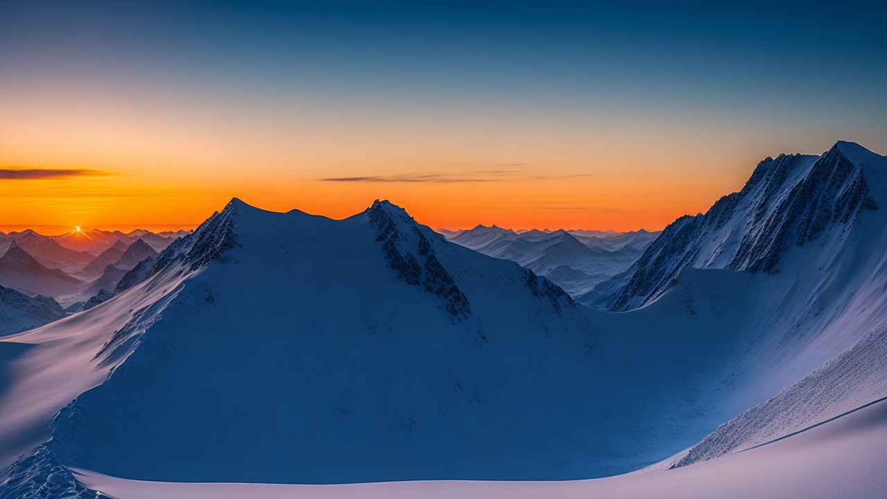 Winter mountain wallpaper - KDE Store