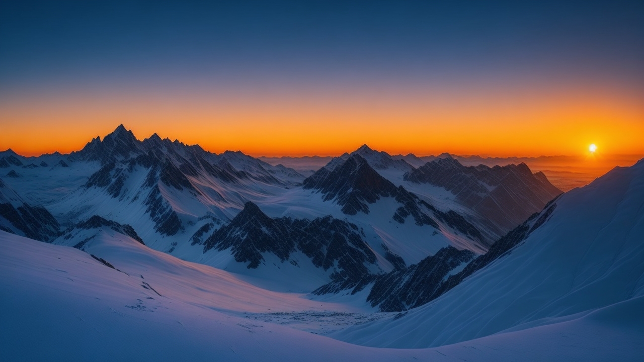 Winter mountain wallpaper - KDE Store