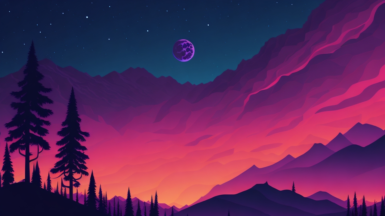 Colorful Twilight Background - KDE Store
