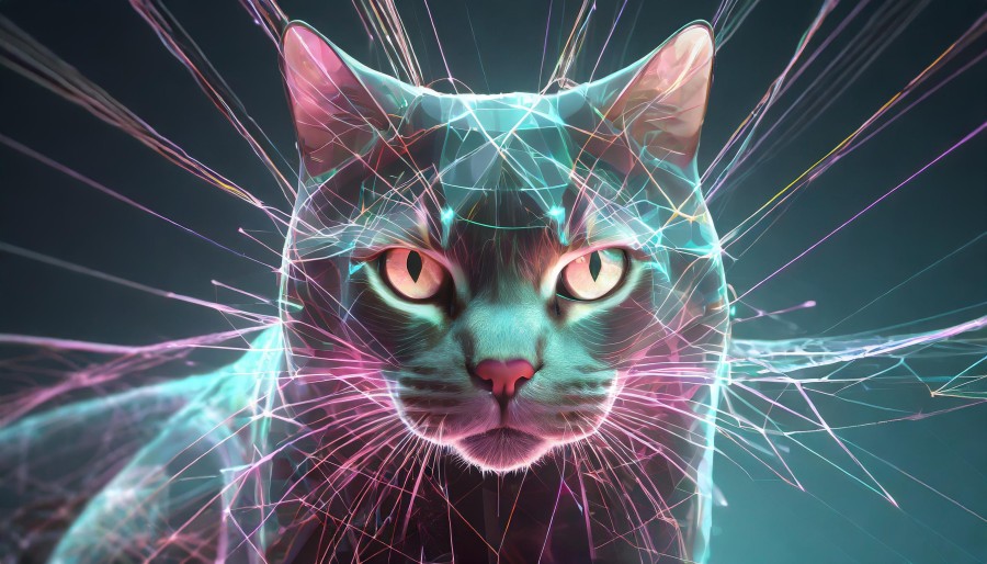Cat laser hologram 3D III - addons.videolan.org