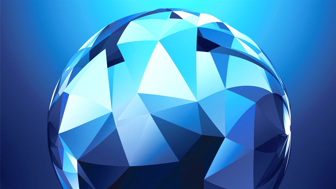 Blue sphere abstract art hd design - KDE Store