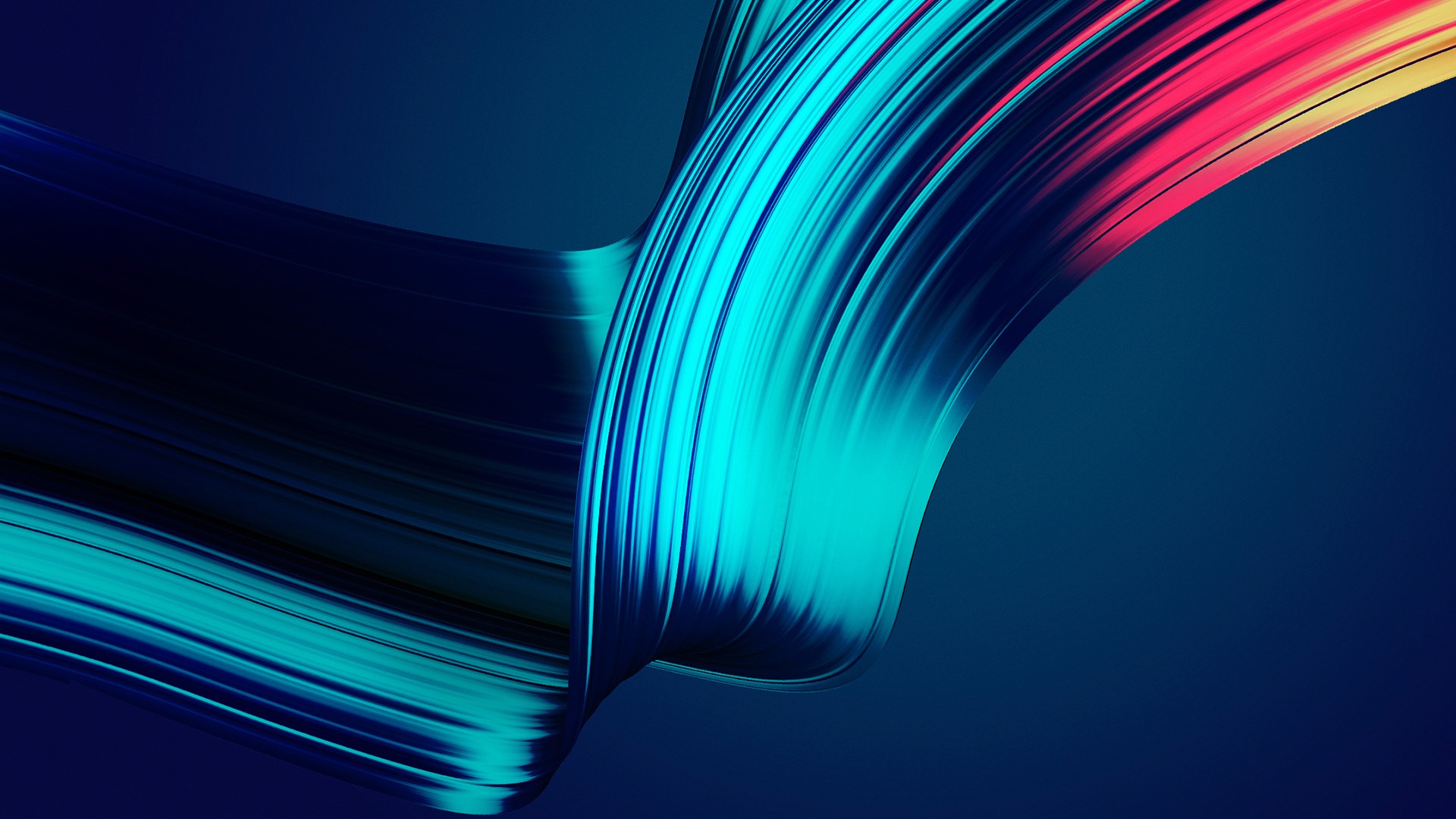 Neon Glare Lines Waves - KDE Store