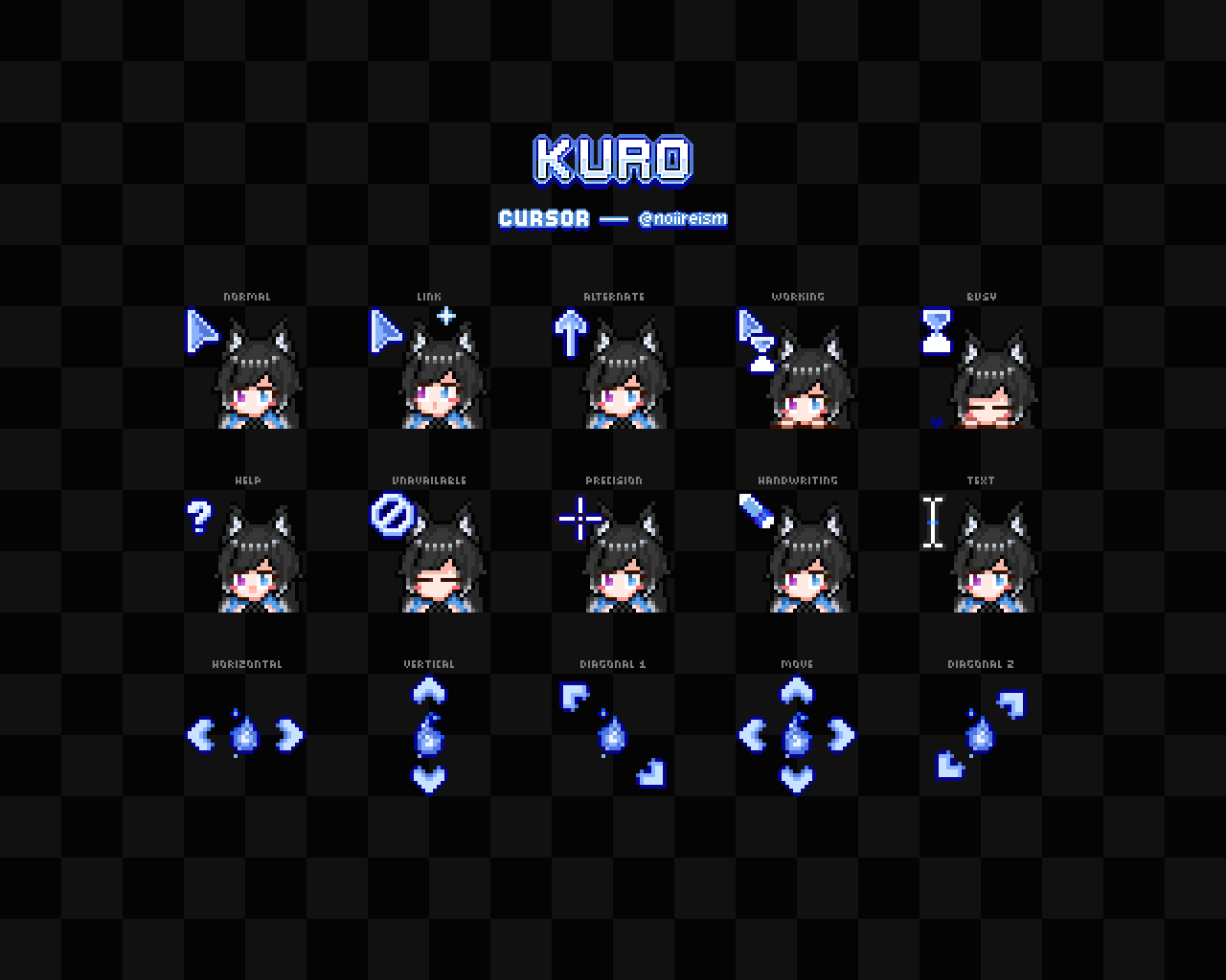 Kuro Cursor - KDE Store