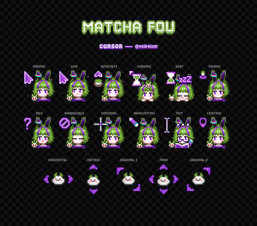 Matcha Fou Cursor - KDE Store