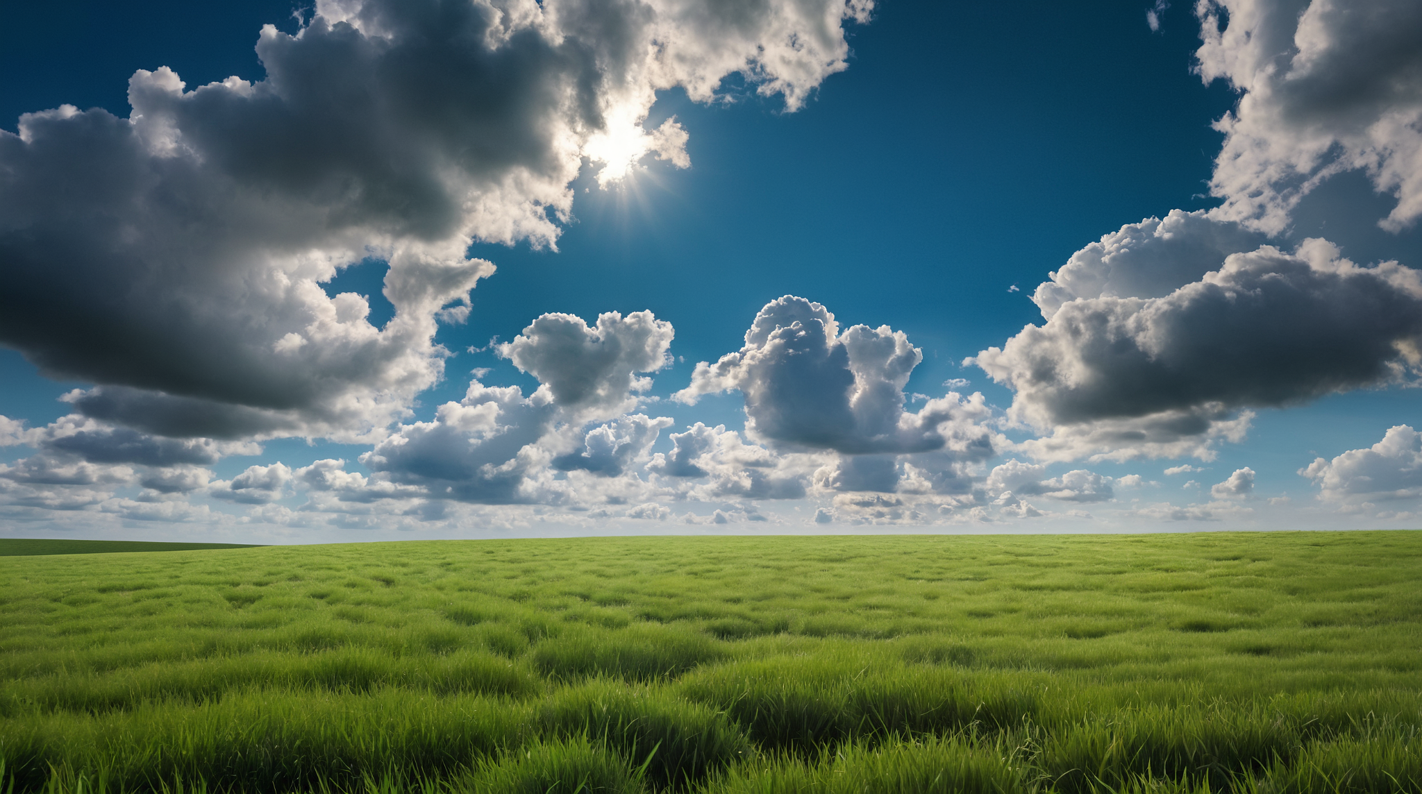 Cloudy Sky Meadow - KDE Store