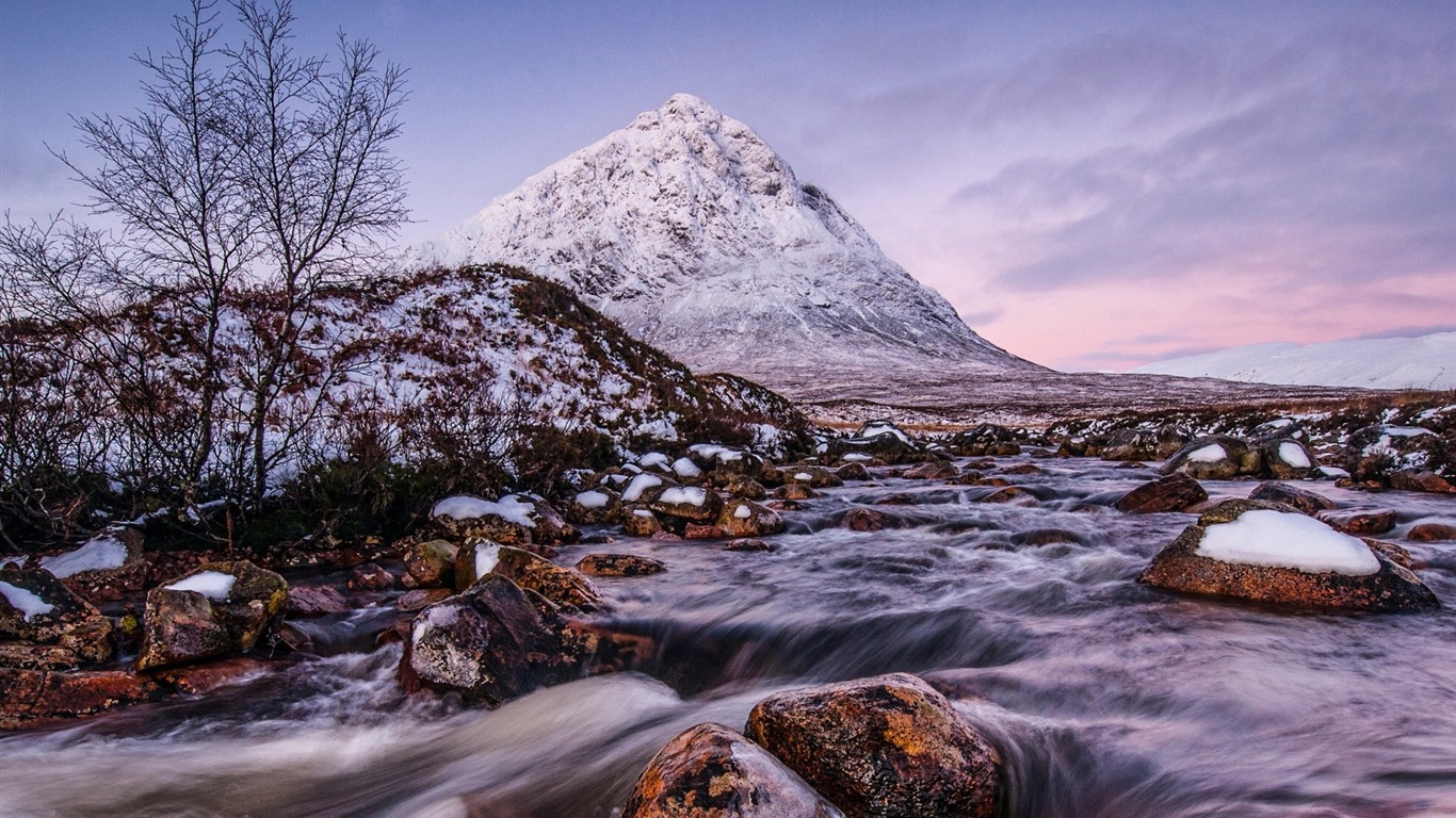 mountain river stream winter-Nature Landscape .. - KDE Store