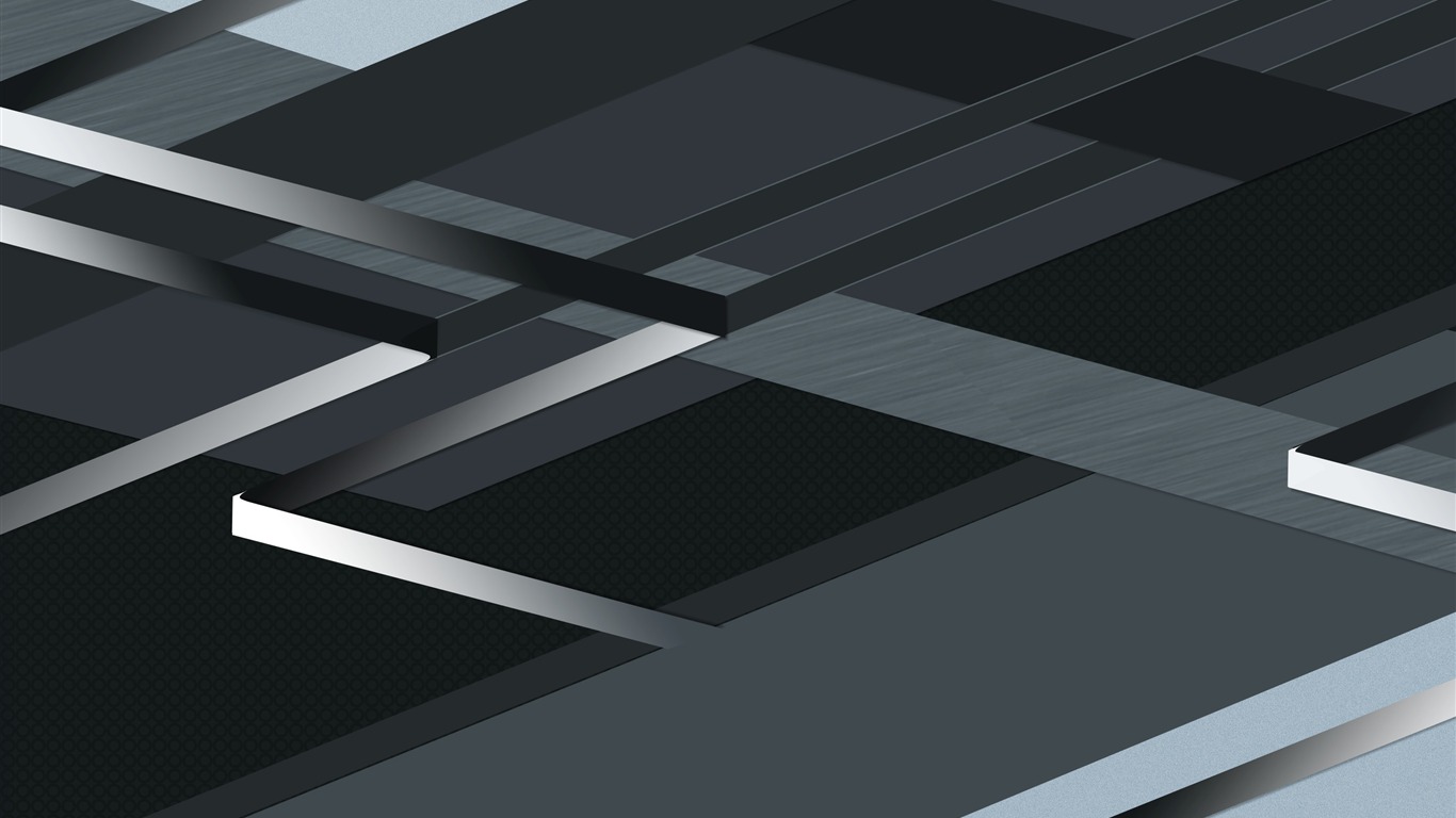 3D Dark Black Material Abstract Shapes - KDE Store