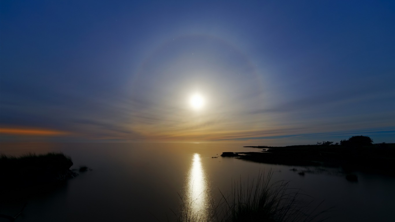 super moon new york-landscape photo wallpaper - KDE Store