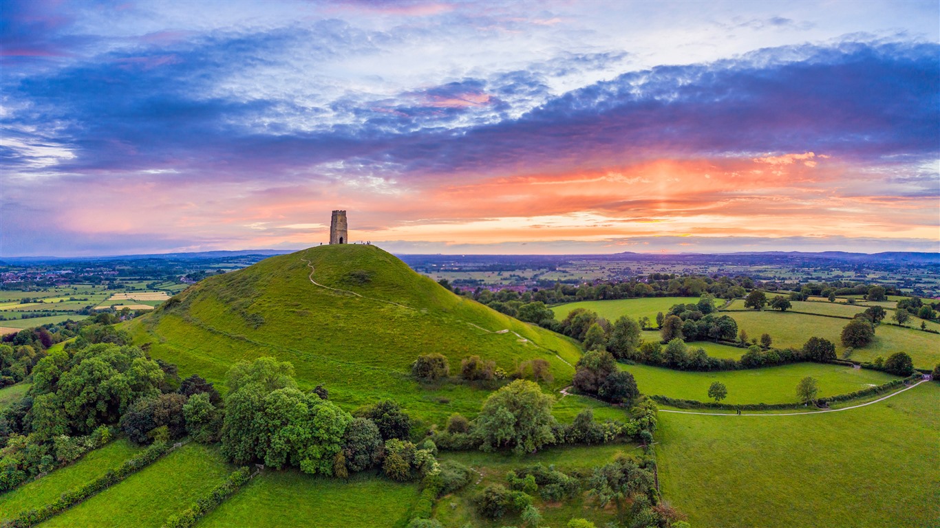 Glastonbury Scenic St Michaels Church Tower En.. - KDE Store