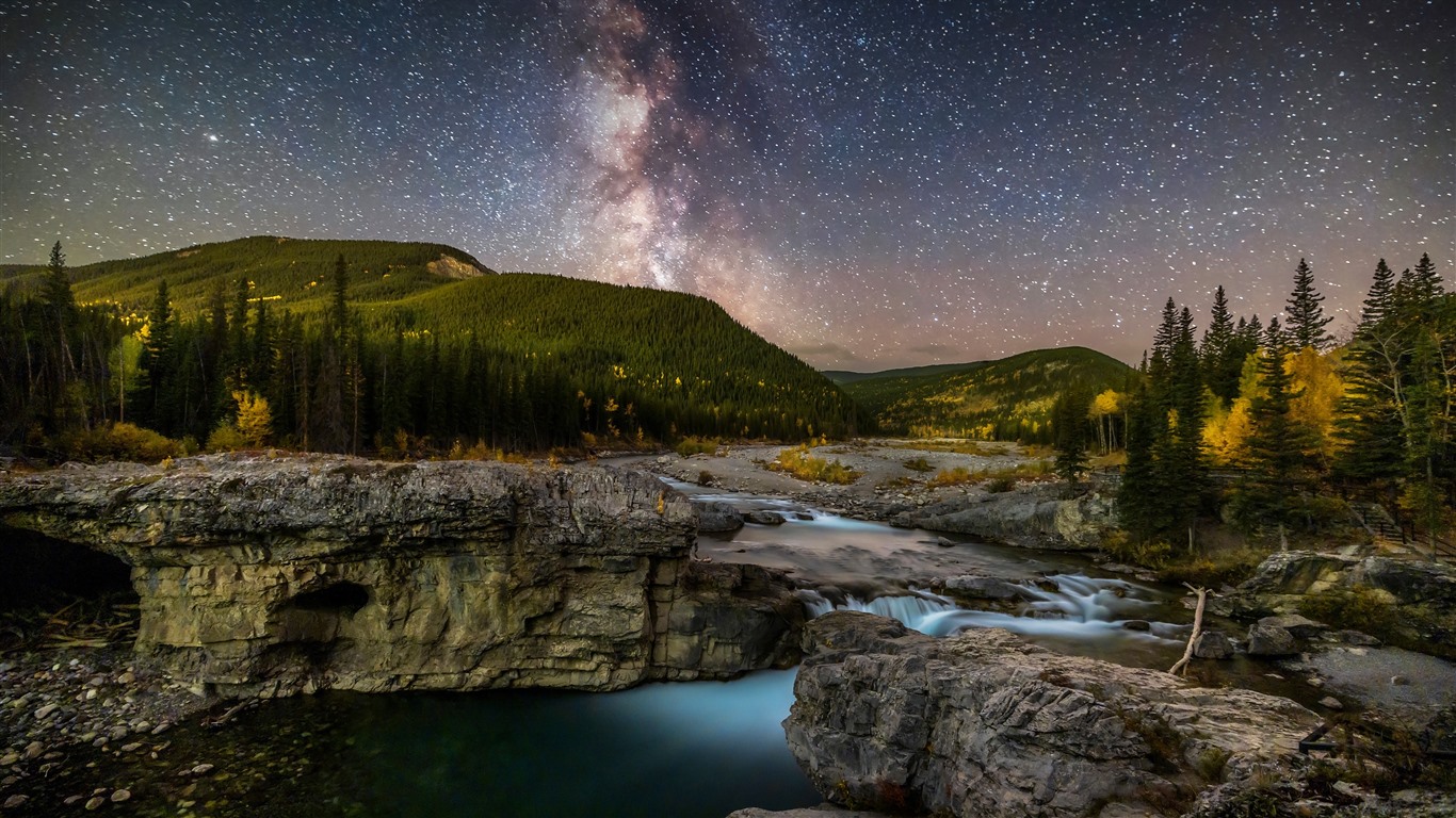 Milky Way Elbow River Southern Alberta Canada .. - KDE Store