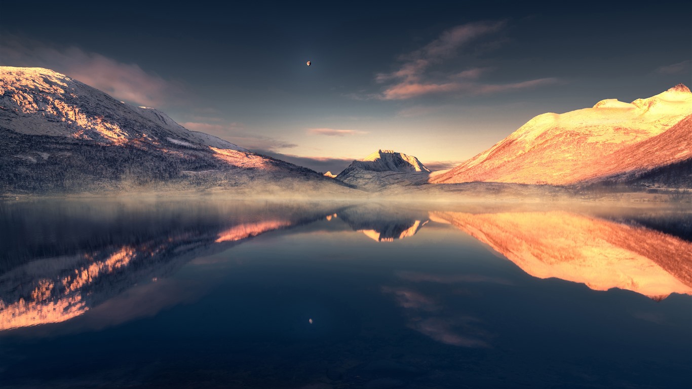 National park Lake Reflection 2021 Sunset 5K P.. - KDE Store