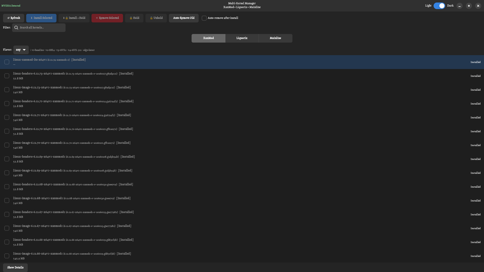 XKM Multiple Kernal Manager - KDE Store