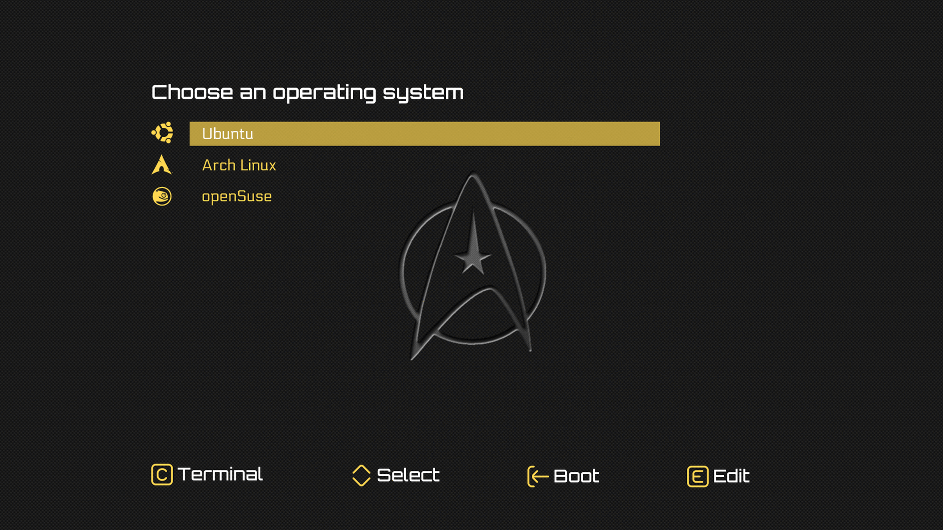 Star Trek GRUB Themes - KDE Store