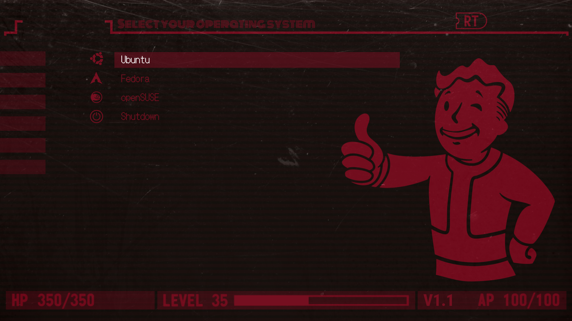 Fallout Red Grub theme - KDE Store