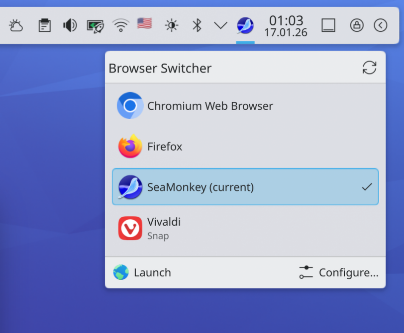 Browser Switcher - KDE Store